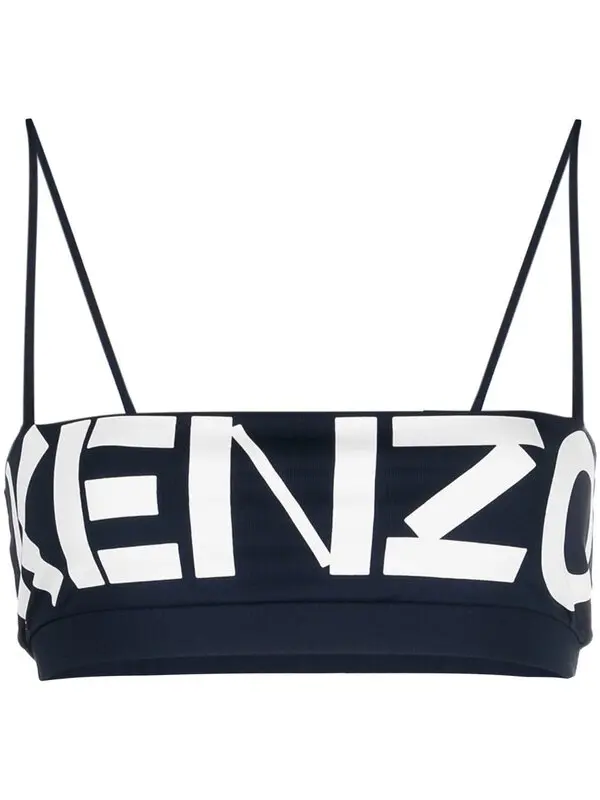 Kenzo Logo Bralette Top - Blue
