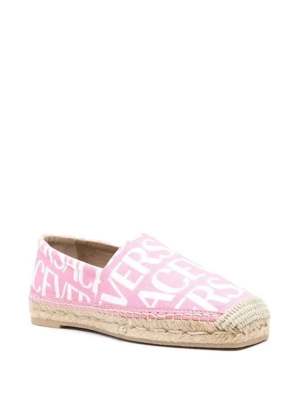 Versace All-over Logo Espadrilles