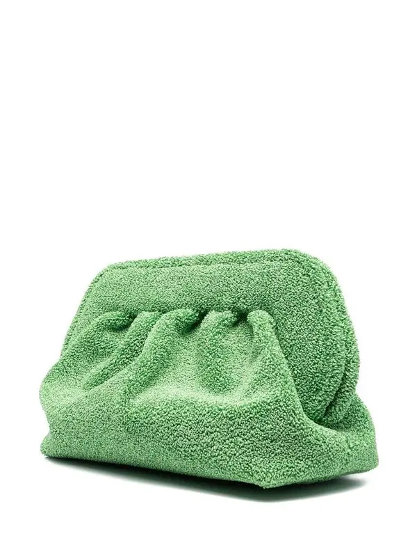 THEMOIRE Gea Re-fur Clutch Bag - Green