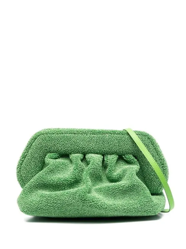 THEMOIRE Gea Re-fur Clutch Bag - Green