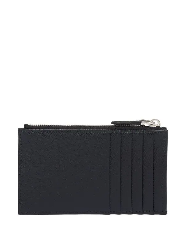 Prada Saffiano Leather Card Holder - Black