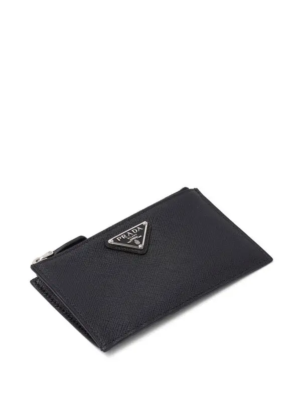 Prada Saffiano Leather Card Holder - Black