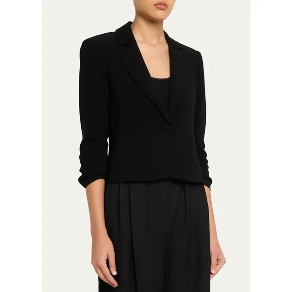 Cinq À Sept Khloe Petite Cropped Blazer - Black