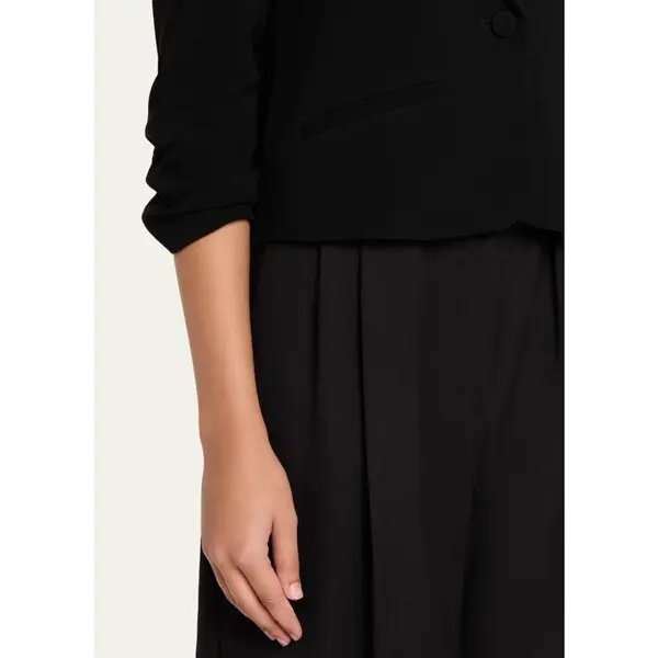 Cinq À Sept Khloe Petite Cropped Blazer - Black