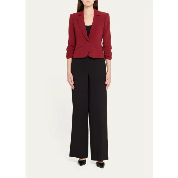 Cinq À Sept Khloe Petite Cropped Blazer - Black