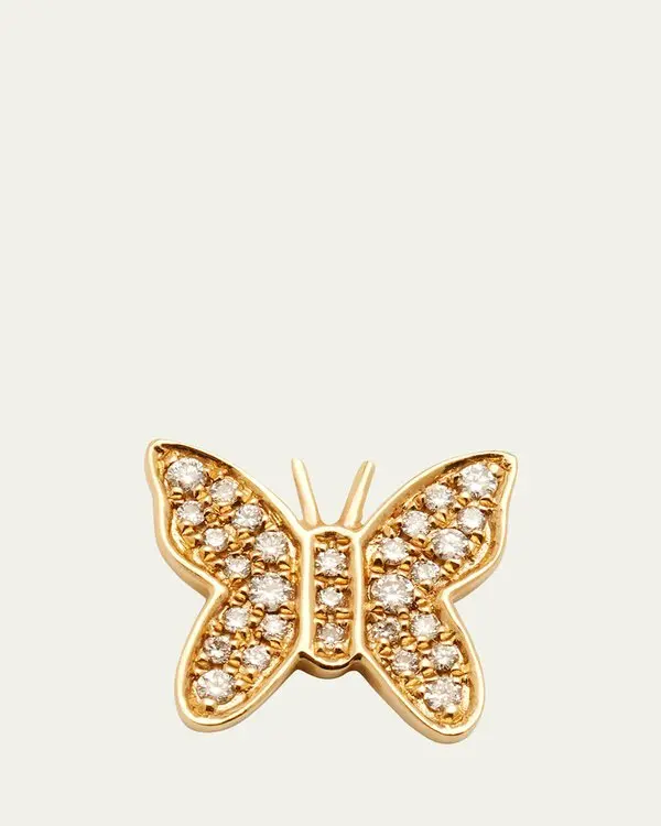 SYDNEY EVAN 14k Diamond Butterfly Single Stud Earring