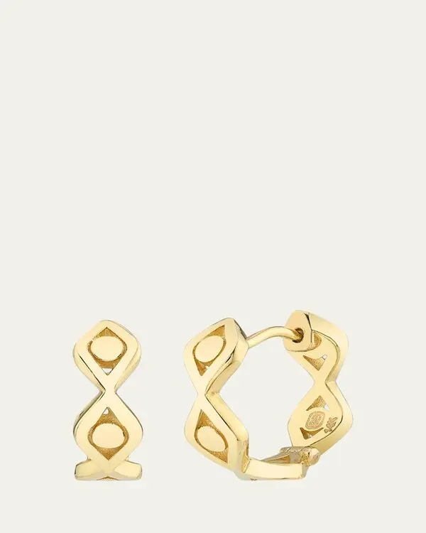 SYDNEY EVAN 14k Evil Eye Huggie Earrings - Gold