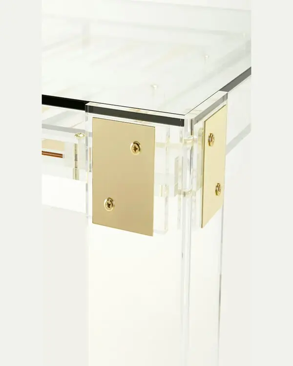 INTERLUDE HOME Miranda Acrylic Backgammon Table