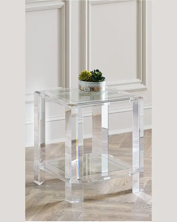 INTERLUDE HOME Langston Acrylic Side Table