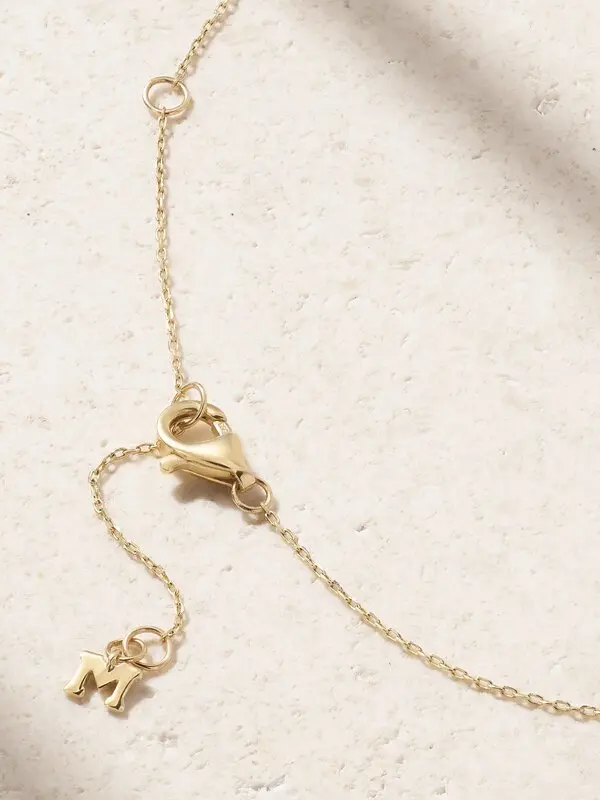 Mateo Wave 14-karat Diamond Necklace