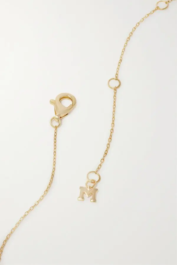 Mateo Wave 14-karat Diamond Necklace