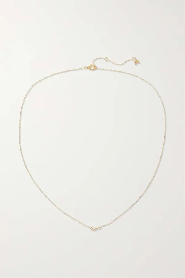 Mateo Wave 14-karat Diamond Necklace