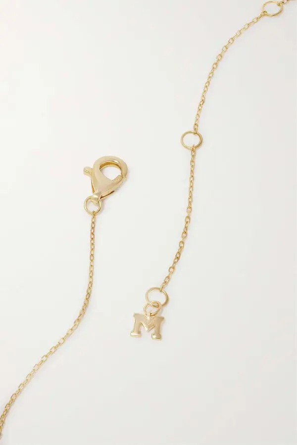 Mateo Wave 14-karat Diamond Necklace
