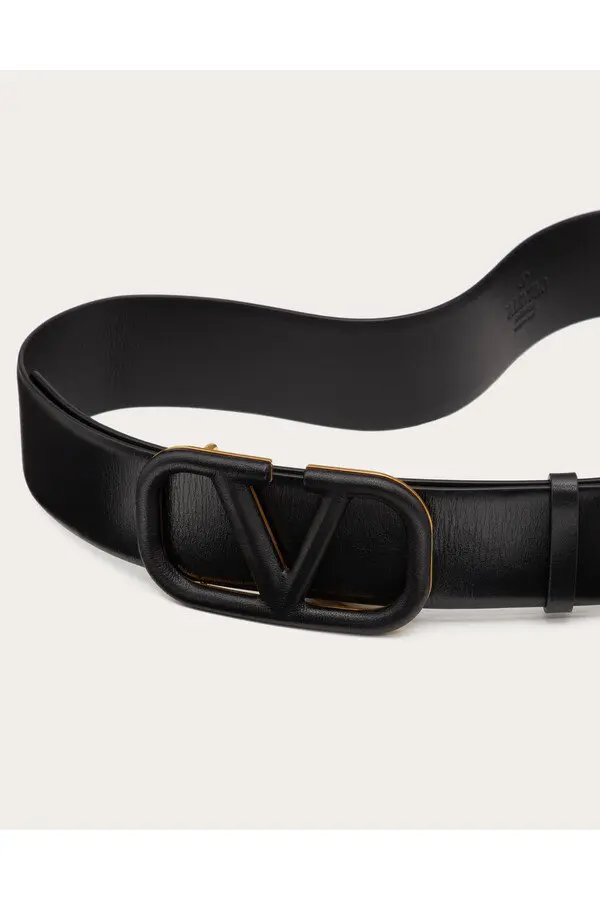 Valentino Garavani Vlogo Signature Belt In Glossy Calfskin  display picture 2