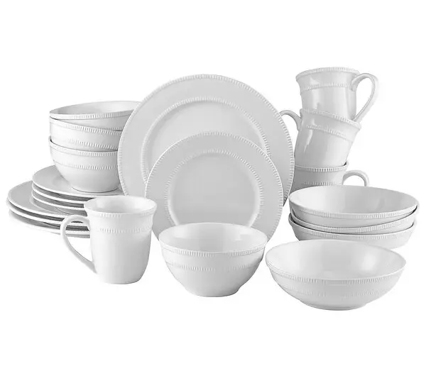 OVERANDBACK Eleanor 20-piece Dinnerware Set - One-color