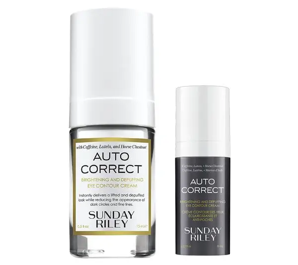 Sunday Riley Auto-correct Brightening Eye Cream Home & Away Set - One-color
