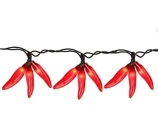 NORTHLIGHT 36 Chili Pepper Cluster Cinco De May Light Set - One-color