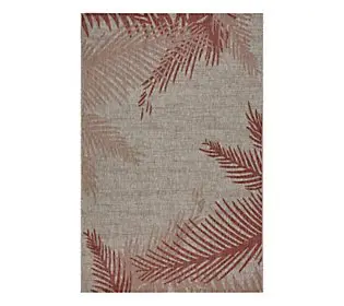 HOMEROOTS 5' X 7' Palm Leaves Indoor Outdoor A Ea Rug - One-color