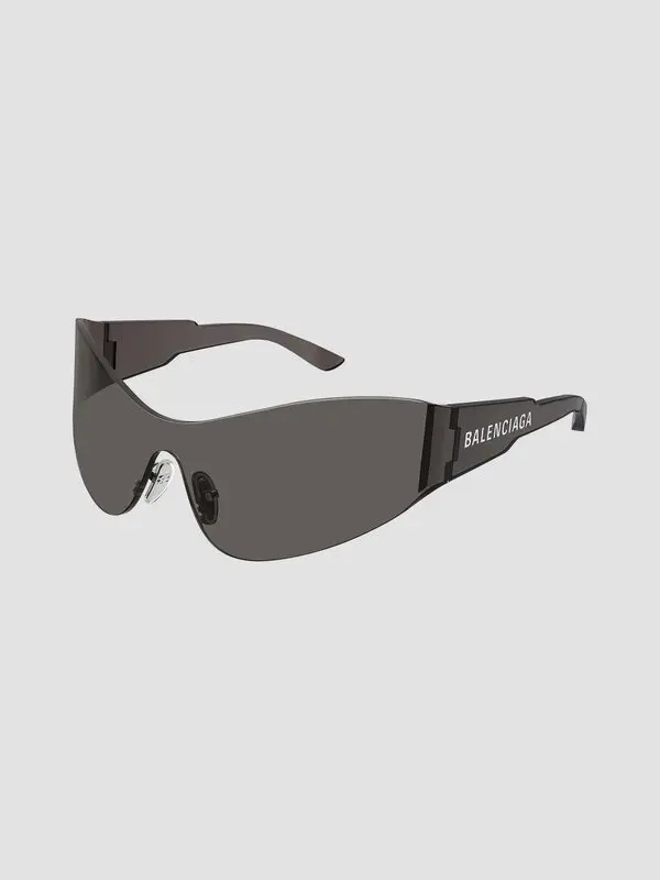 Balenciaga 99mm Mono Mask Rimless Sunglasses
