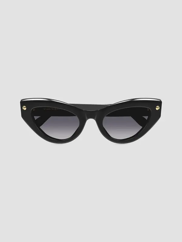 Alexander McQueen 52mm Spike Studs Cat-eye Sunglasses - Black