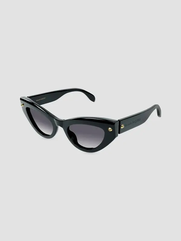 Alexander McQueen 52mm Spike Studs Cat-eye Sunglasses - Black