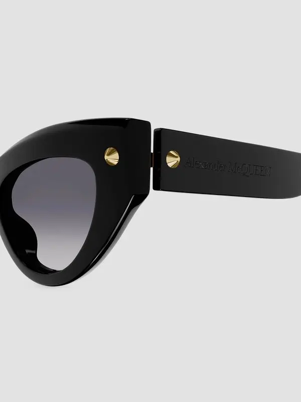 Alexander McQueen 52mm Spike Studs Cat-eye Sunglasses - Black