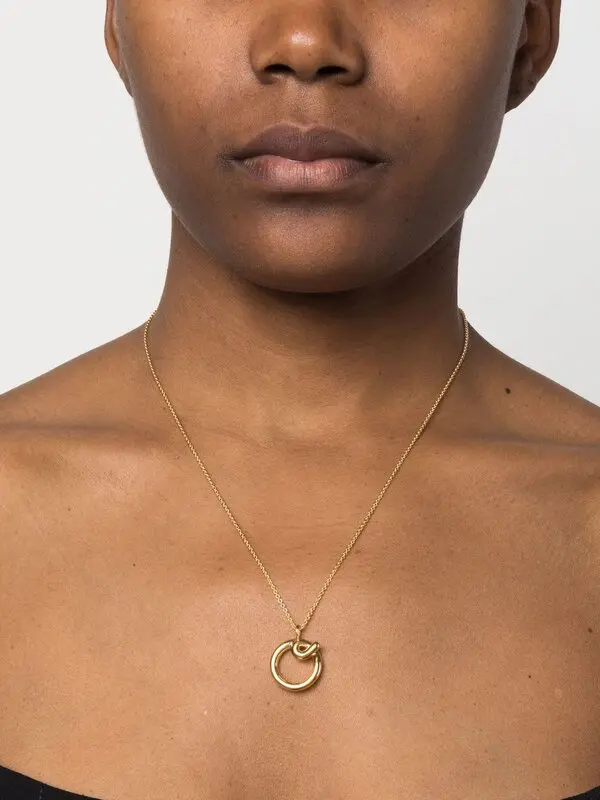 MISSOMA Curly Molten Initial Pendant Necklace - Gold