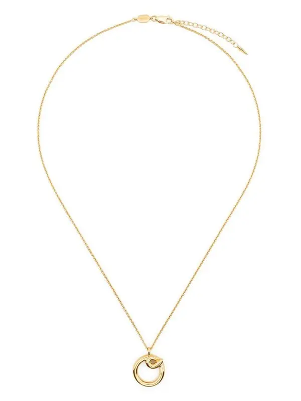 MISSOMA Curly Molten Initial Pendant Necklace - Gold