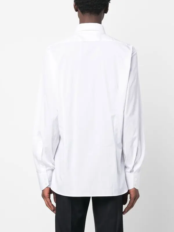 TOM FORD Long-sleeved Cotton Shirt - White