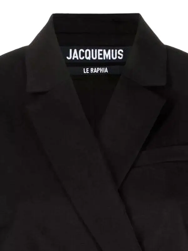 Jacquemus The Tibau Double-breasted Blazer - Black