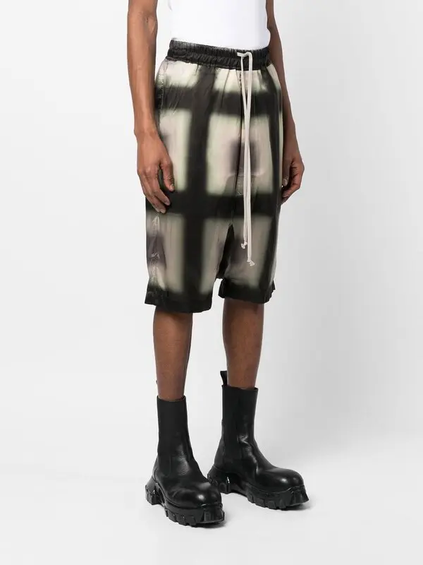 Rick Owens Plaid Knee-length Shorts