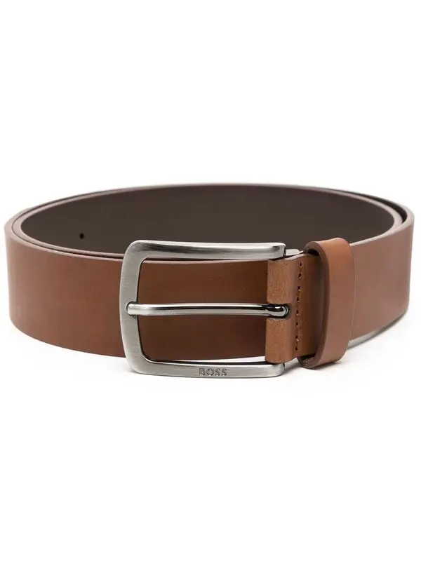 BOSS Leather Engraved-logo Belt