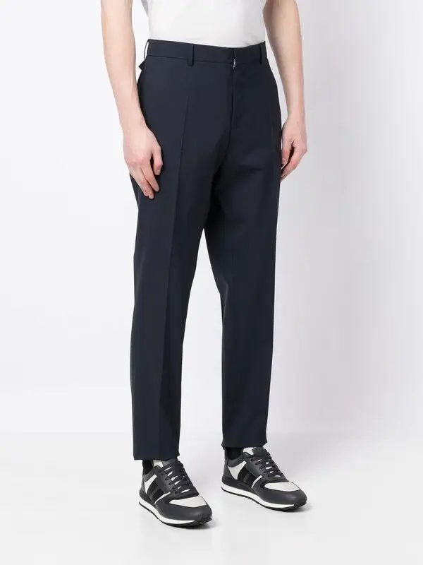 BOSS Straight-leg Tailored Trousers - Blue