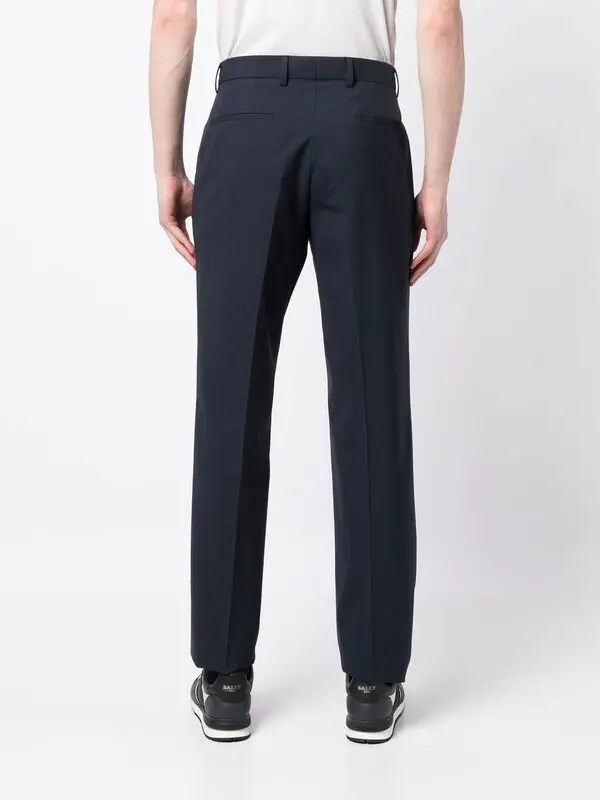 BOSS Straight-leg Tailored Trousers - Blue