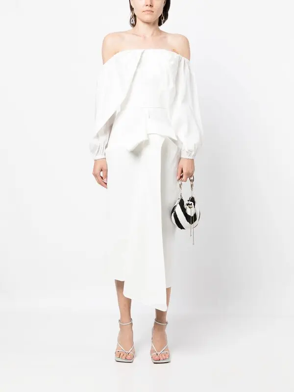 Maticevski Draped-detail Midi Skirt