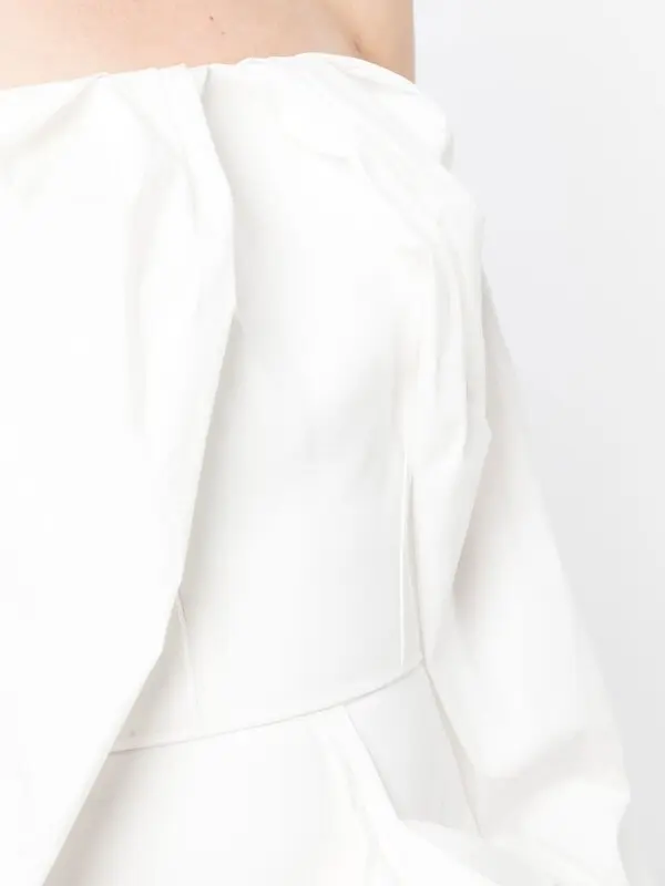 Maticevski Off-shoulder Corset Top