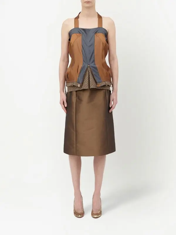 MAISON MARGIELA Décortiqué Houndstooth-pattern Top