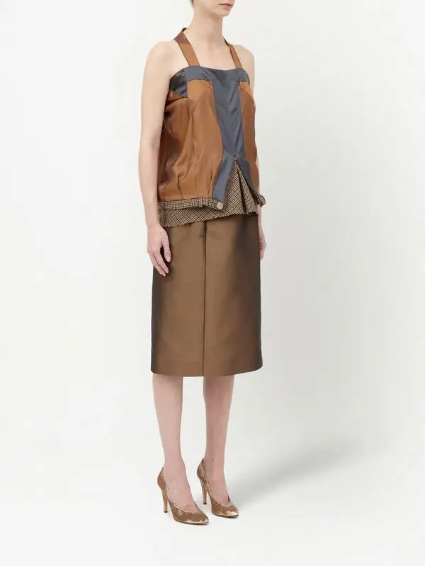 MAISON MARGIELA Décortiqué Houndstooth-pattern Top