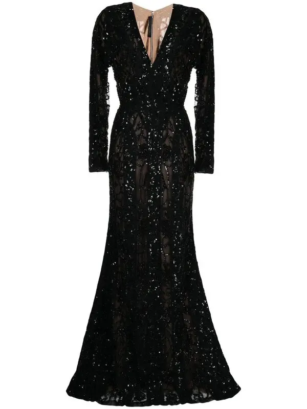Elie Saab Sequin-embellished Fishtail Gown
