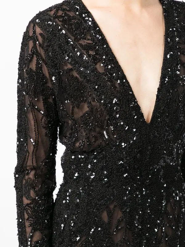Elie Saab Sequin-embellished Fishtail Gown