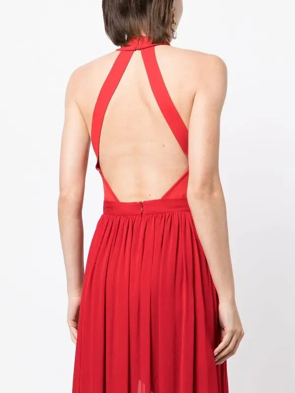 Elie Saab Halter Keyhole Bodysuit - Red