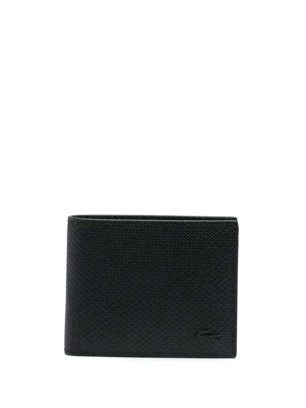Lacoste Chantaco Textured Bi-fold Wallet - Black