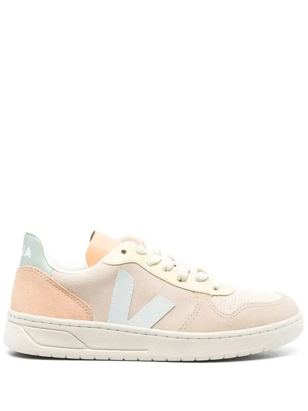 VEJA V-10 Suede Sneakers - Neutrals
