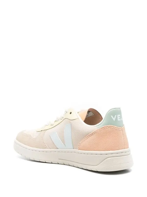 VEJA V-10 Suede Sneakers - Neutrals