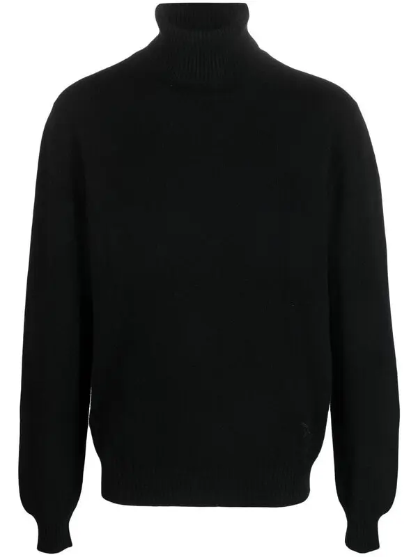 BARRIE Turtle Neck Cashmere Sweater - Black