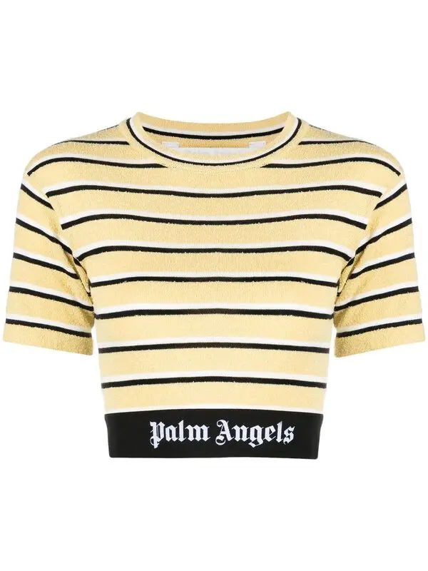 Palm Angels Cropped Short-sleeve T-shirt