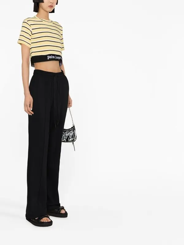 Palm Angels Cropped Short-sleeve T-shirt