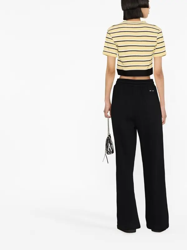 Palm Angels Cropped Short-sleeve T-shirt