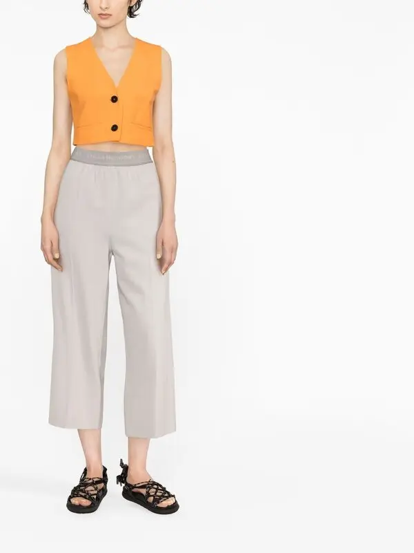 Stella McCartney Cropped Wide-leg Trousers