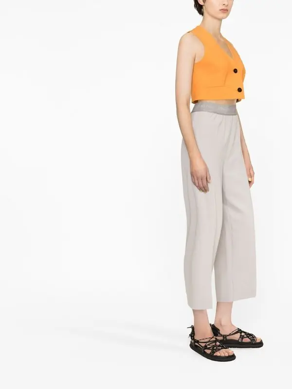 Stella McCartney Cropped Wide-leg Trousers
